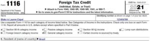 Form 1116: How to Claim the Foreign Tax Credit