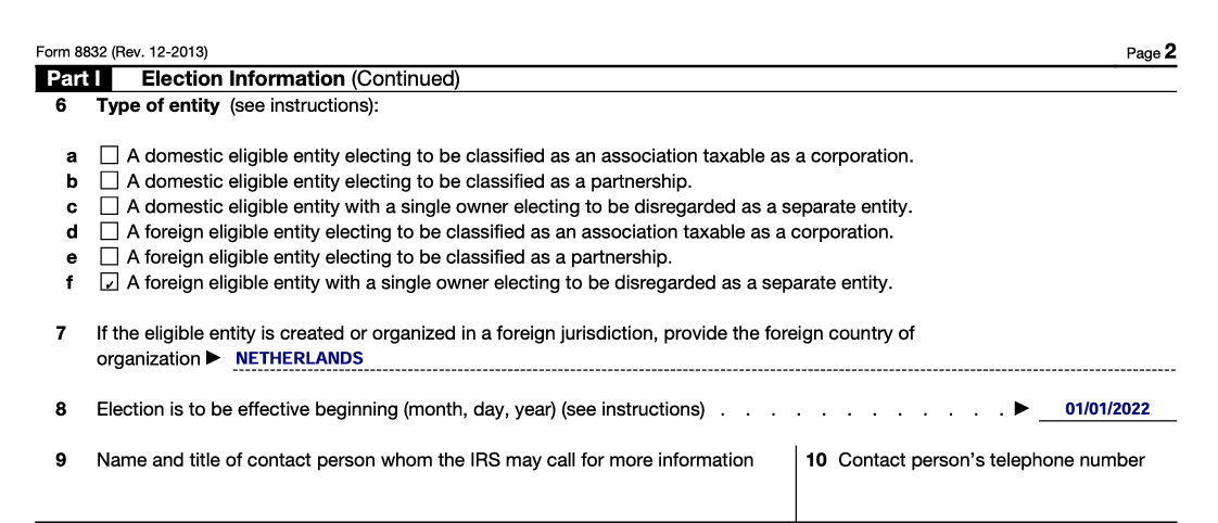 Understanding Form 8832: Entity Classification Election