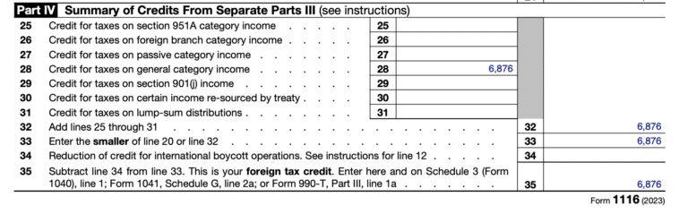 Form 1116: Claiming the Foreign Tax Credit