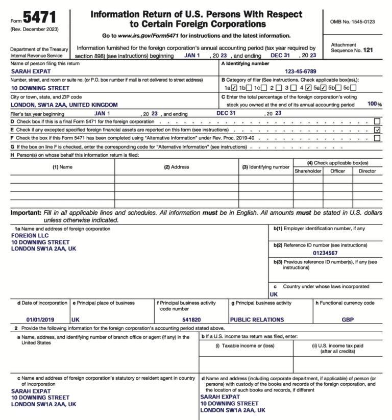 Form 5471: Filing Requirements with Your Expat Taxes