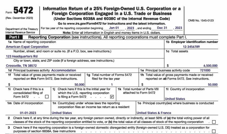 Form 5472: Instructions, Examples, and More