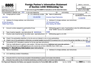 Partnership Withholding: All About US Tax Forms 8804 & 8805