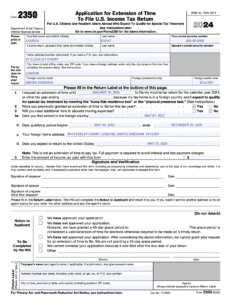 Form 2350 vs. Form 4868: What Is the Difference?