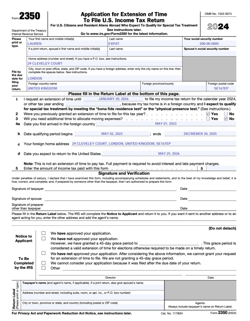 Form 2350 vs. Form 4868: What Is the Difference?
