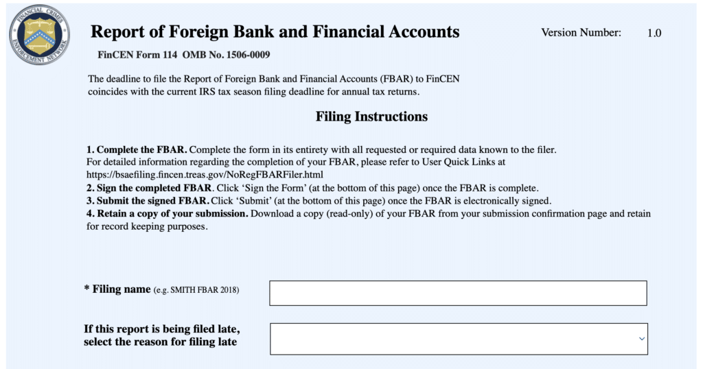 FinCEN Form 114: Everything You Need to Know