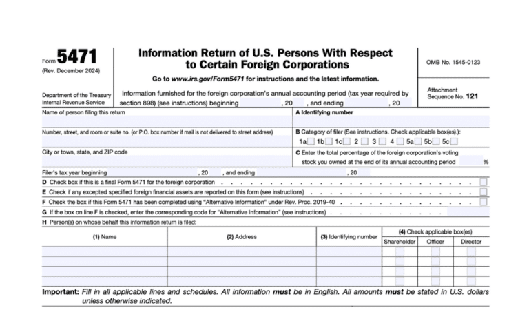 IRS Form 8858: Filing Requirements and Instructions
