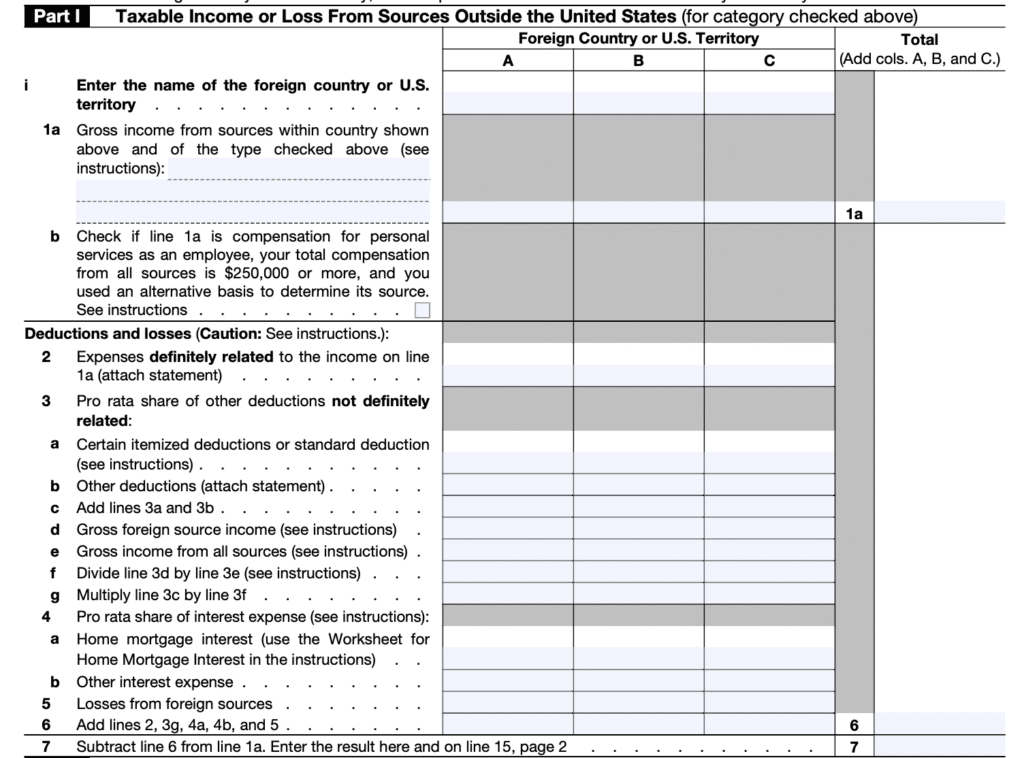 Form 1116: Claiming the Foreign Tax Credit