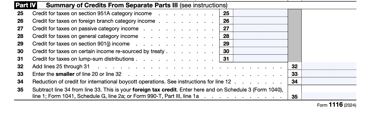 Form 1116: Claiming the Foreign Tax Credit