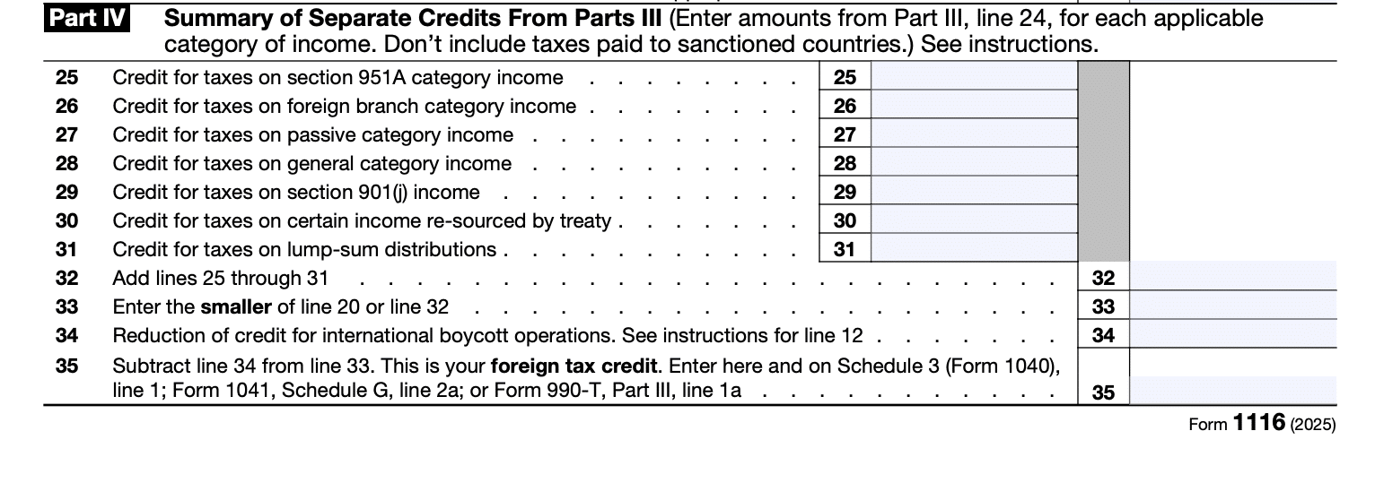 Form 1116 Instructions: Claim the Foreign Tax Credit