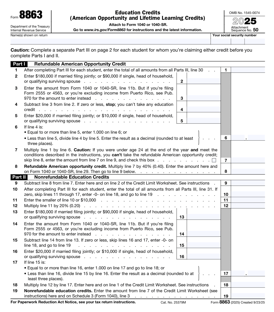 Form 8863: How to File Education Credits From Abroad
