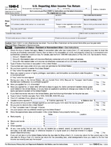 Form 1040-C: Departing Alien Income Tax Return Guide | Greenback Expat ...