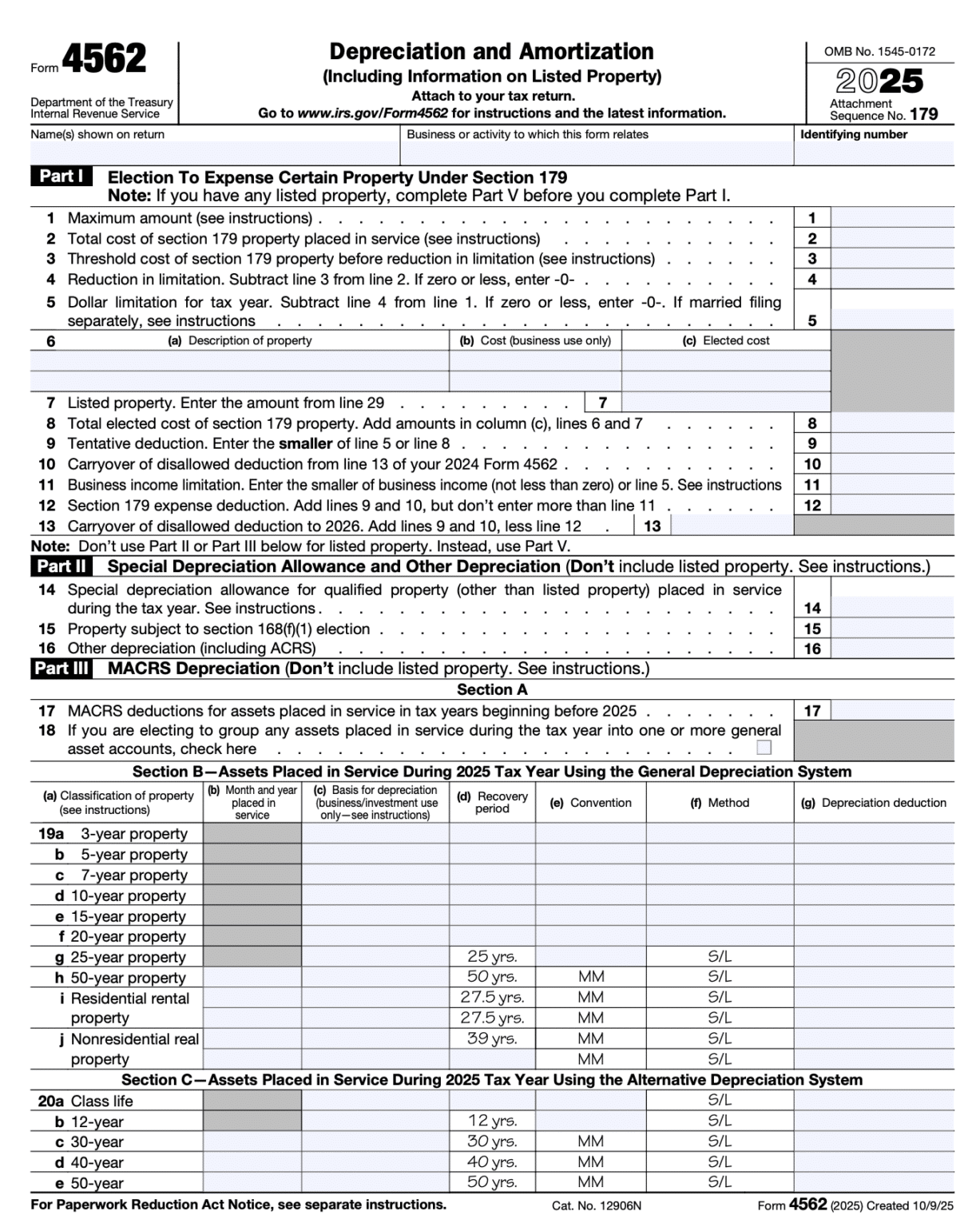 Form 4562: Depreciation and Amortization for Expat Businesses
