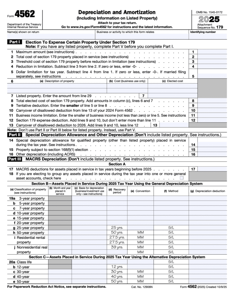 Form 4562: Depreciation and Amortization for Expat Businesses